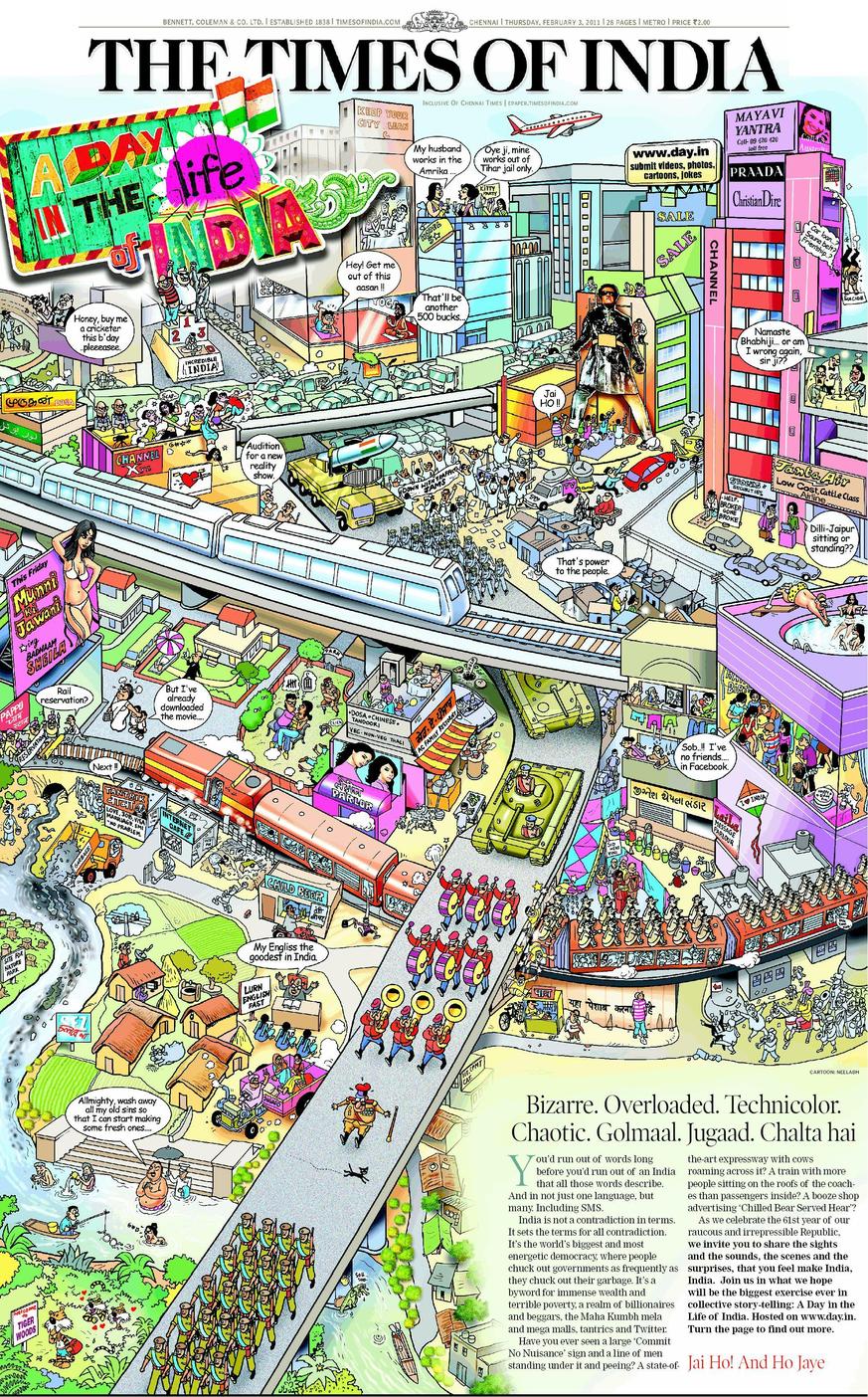 Iconic Ads: The Times of India - A Day in the Life of India Point of View