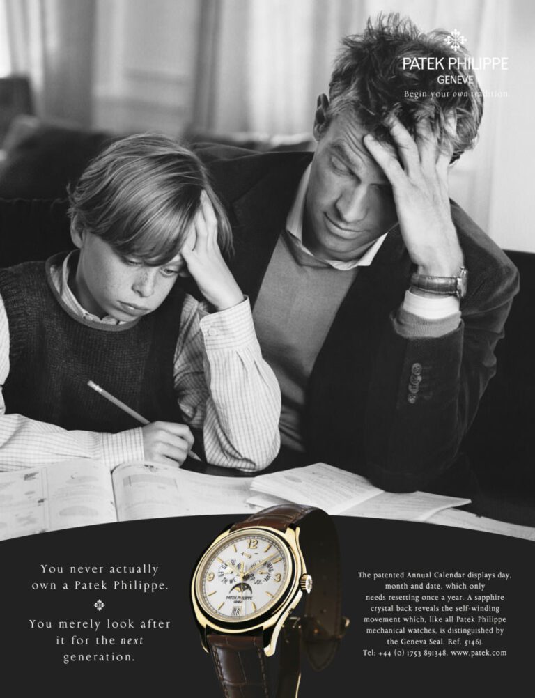 Iconic Ads: Patek Philippe - Begin Your Tradition Point of View